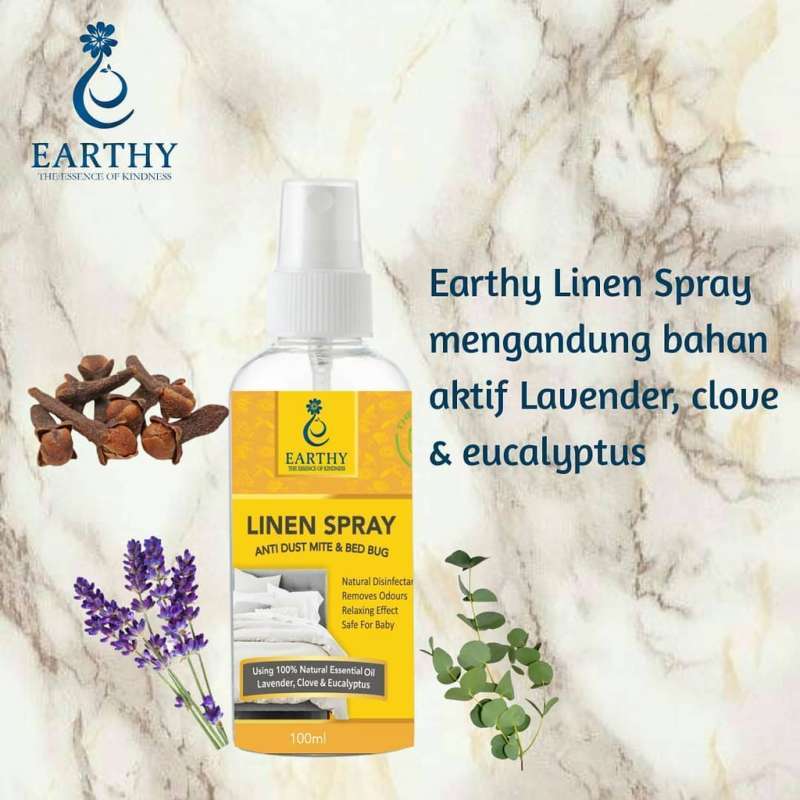 Jual Linen Spray Earthy-bed Spray-pembasmi Kutu Kasur 100 Ml Di Seller ...