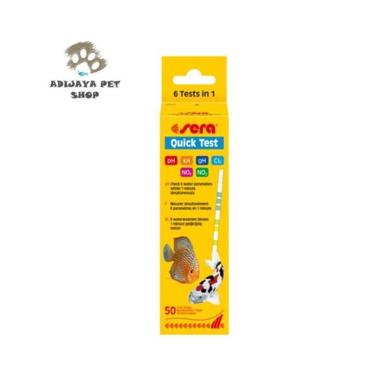Jual Sera Quick Test Kit 6 in 1 (alat ukur kadar kh, ph, gh, no3, no2 ...