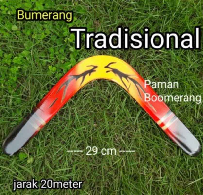 Promo Bumerang Tradisional jarak 20m Diskon 10% di Seller Toko bomerang ...