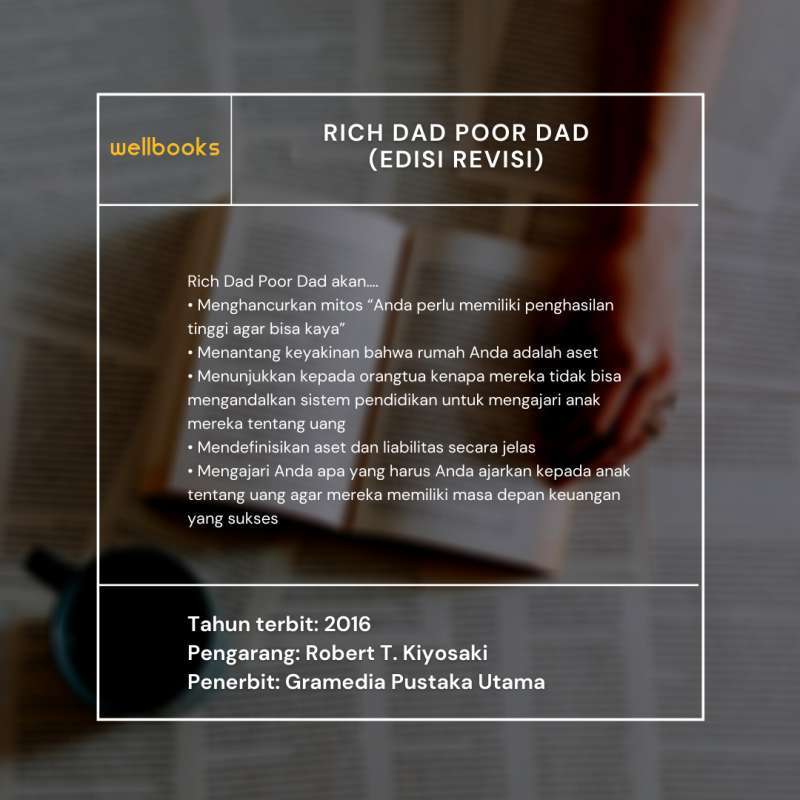 Jual Buku Self Improvement Rich Dad Poor Dad Edisi Revisi Baru