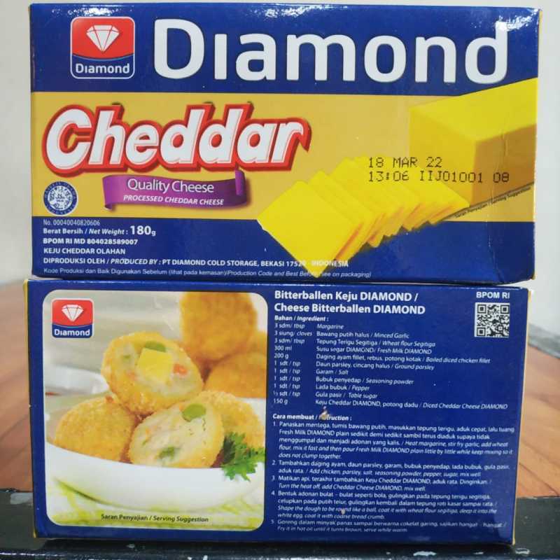 Jual Diamond Keju Cheddar 180g di Seller Toko Aneka Online - Toko Aneka ...