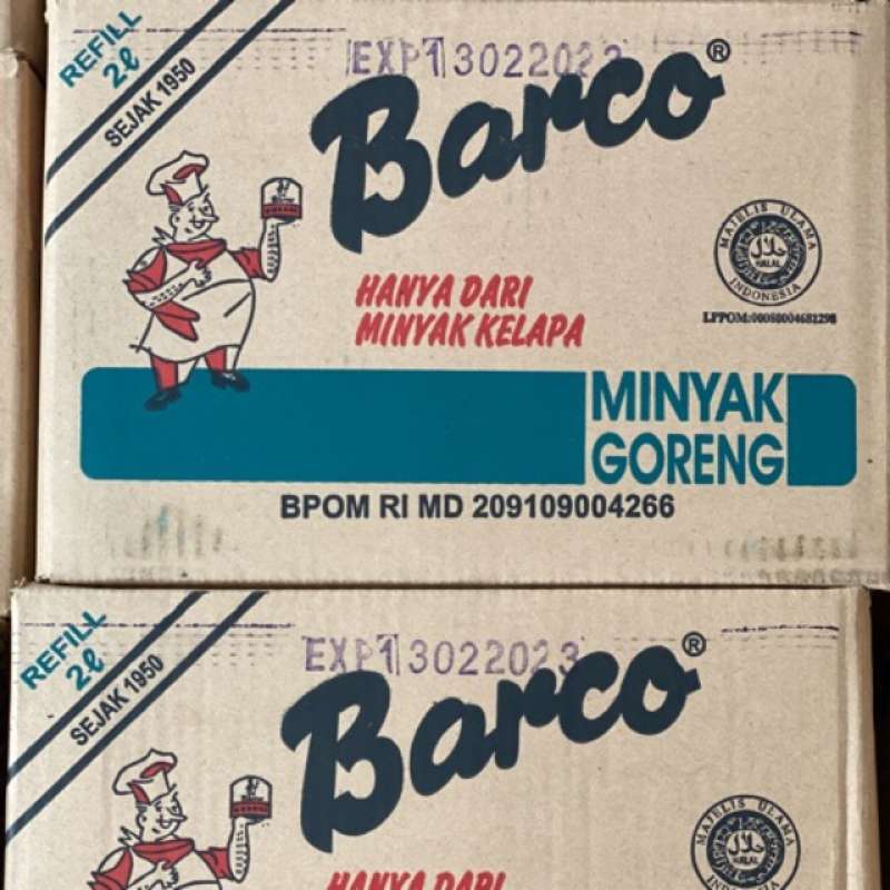 Promo Minyak Goreng Kelapa Barco Pouch 2 Liter - 1 Dus (6 Pcs) Diskon ...