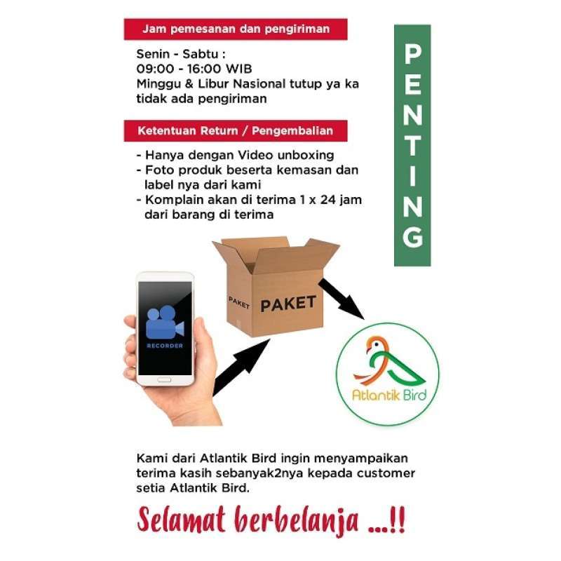 Jual Atlantik Bird Gold Coin Voer Hijau Pakan Untuk Burung Pemakan Voer ...