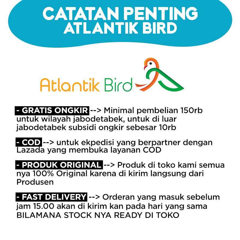 Jual Atlantik Bird Gold Coin Voer Hijau Pakan Untuk Burung Pemakan Voer ...