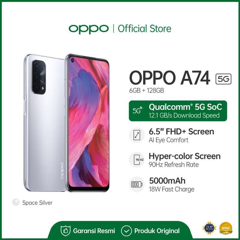 Jual Oppo A74 5g Smartphone 6gb/128gb Di Seller Oppo Indonesia Official Store - Gandasari, Kota ...