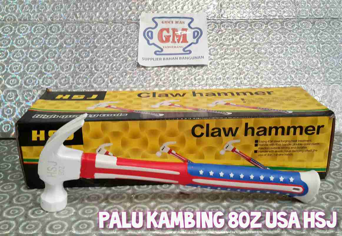 Promo Palu Kambing/Palu Cakar/Claw Hammer Gagang Fiber USA HSJ Diskon ...