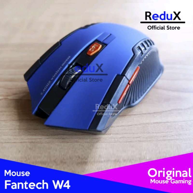Promo Fantech W4 Mouse Wireless Gaming Biru Blue Diskon 44% di Seller ...