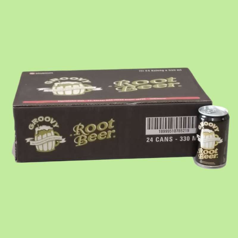 Jual The Groovy Taste Root Beer 330ml [24 kaleng/karton] di Seller ...