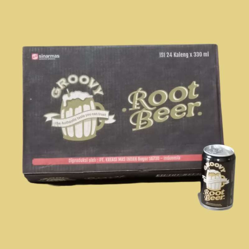 Jual The Groovy Taste Root Beer 330ml [24 Kaleng/karton] Di Seller ...
