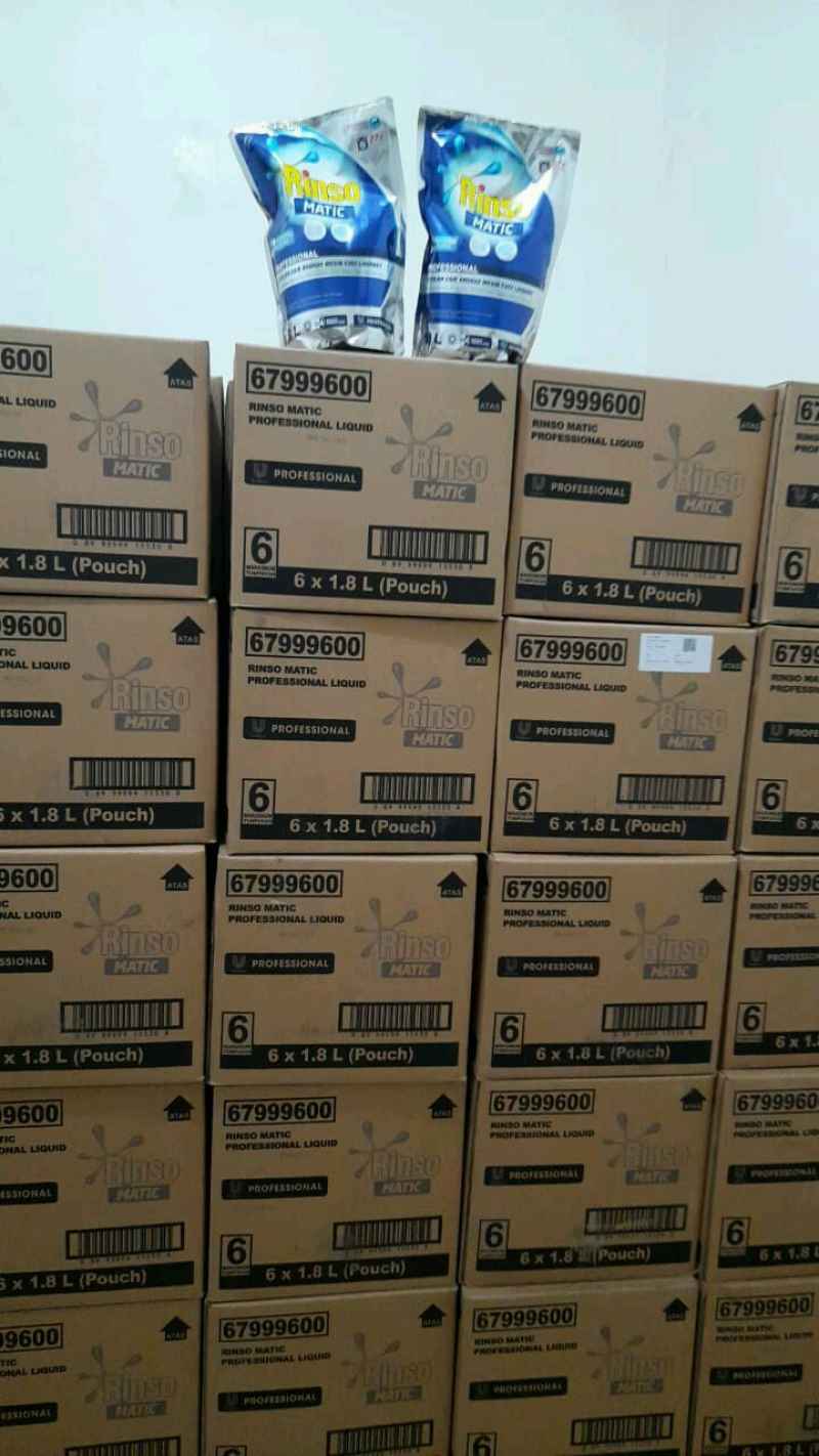 Jual Rinso Matic Professional Detergent Cair Laundry Kiloan 1.8 L [X6 ...