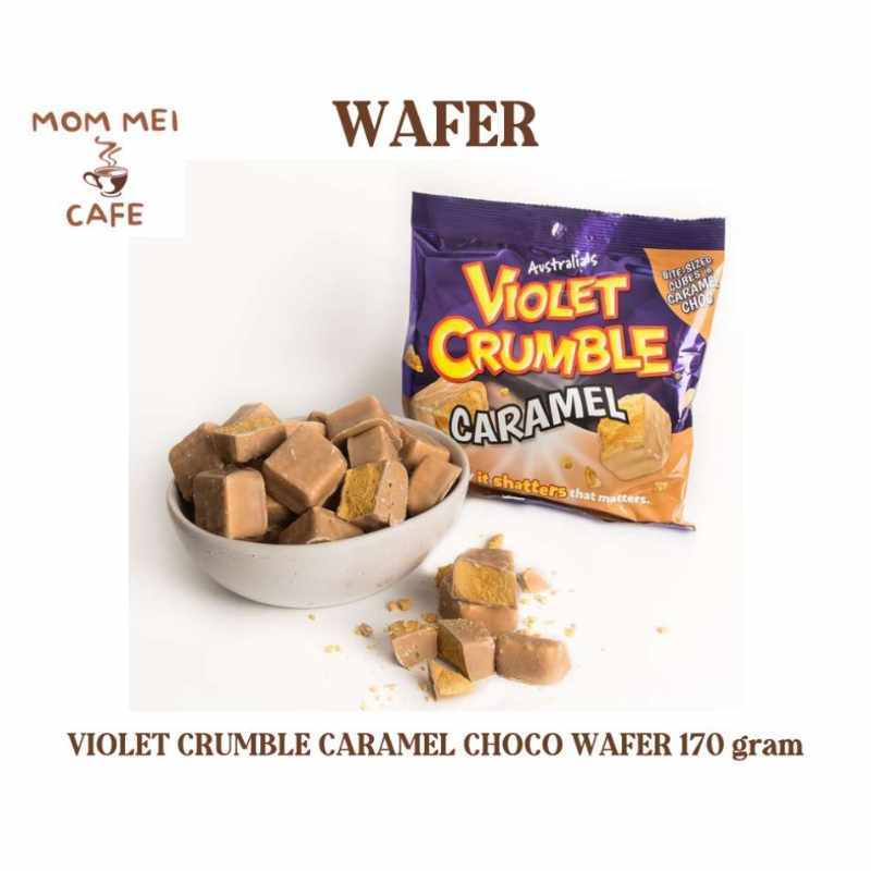 Jual Cemilan Wafer Coklat Impor VIOLET CRUMBLE CARAMEL CHOCOLATE WAFER ...