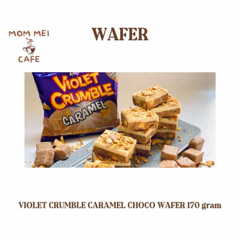 Jual Cemilan Wafer Coklat Impor VIOLET CRUMBLE CARAMEL CHOCOLATE WAFER ...