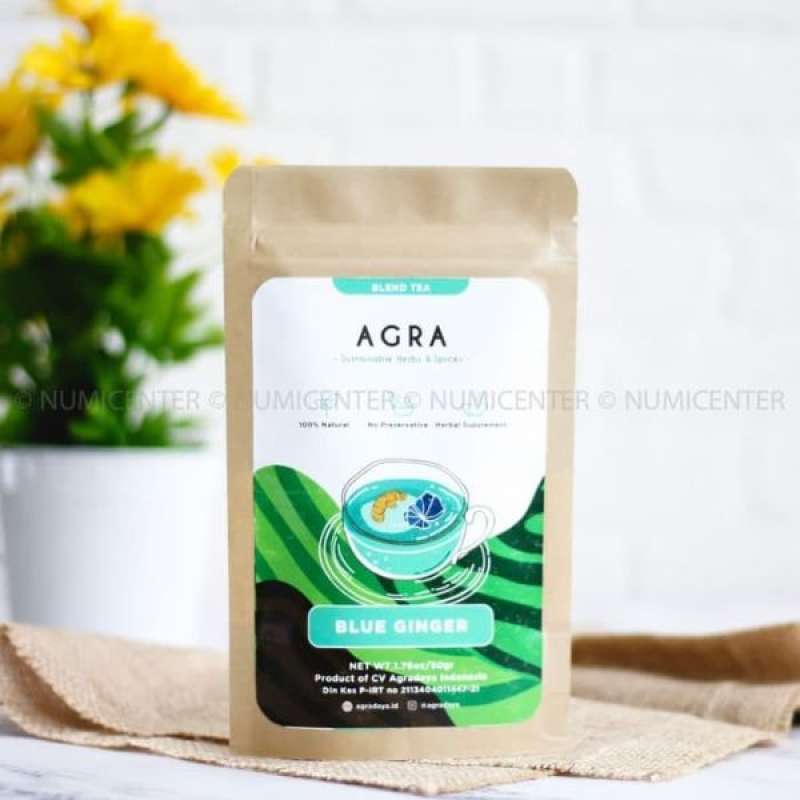 Jual Blue Ginger Butterfly Pea Flower Ginger Tea Teh Jahe Telang ...