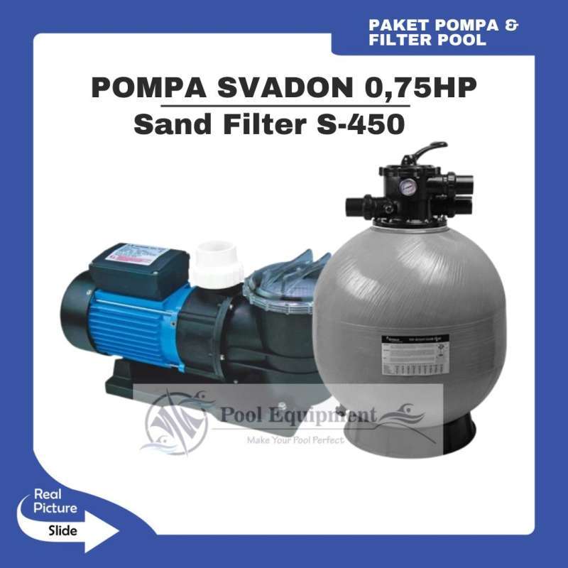 Jual Paket Pompa Svadon 0.75HP & Sand Filter TACOs S450 di Seller Pool ...