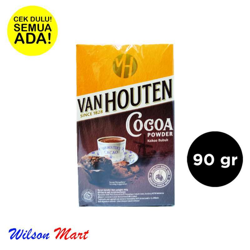 Jual Vanhouten Cocoa Powder Bubuk Coklat 90 Gram Di Seller Wilson Mart ...