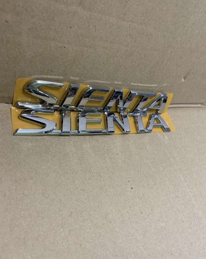 Promo Logo Emblem Tulisan Sienta Original - Multicolor Diskon 33% di ...
