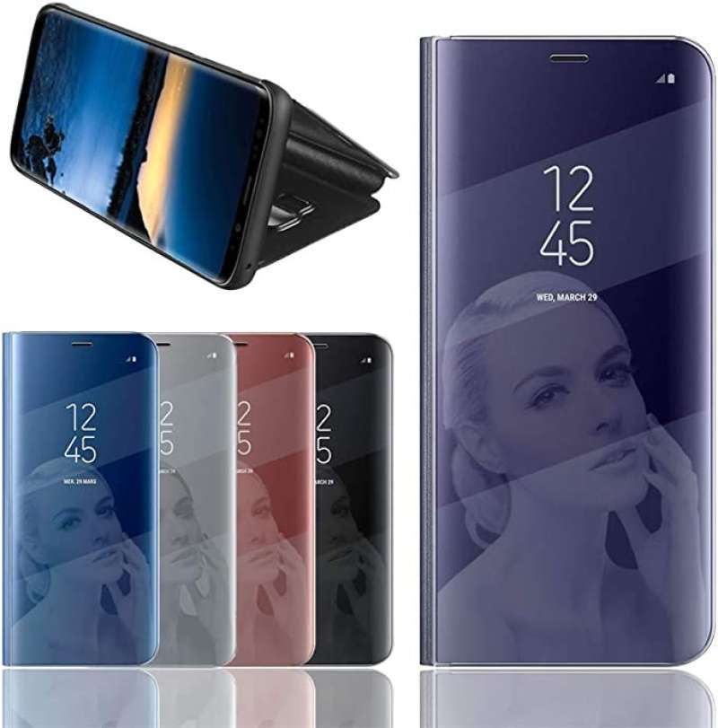 Jual Oppo Reno Flip Clear View Stand Standing Cover Luxury Mirror Case ...