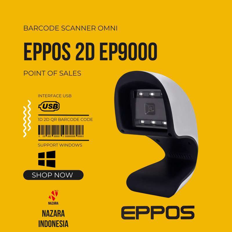 Jual Barcode Scanner Omni EPPOS 2D EP9000 USB di Seller Nazara ...