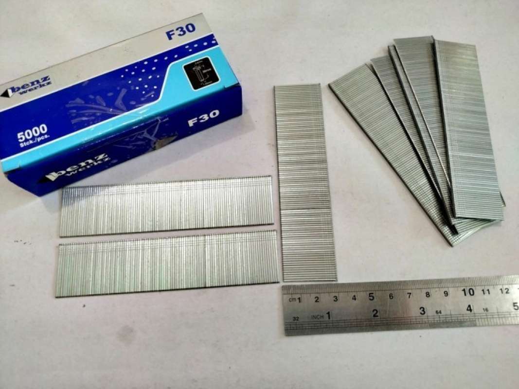 Promo Isi Mesin Staples Kayu Triplek Paku Tembak Lurus Mata Nailer Benz ...