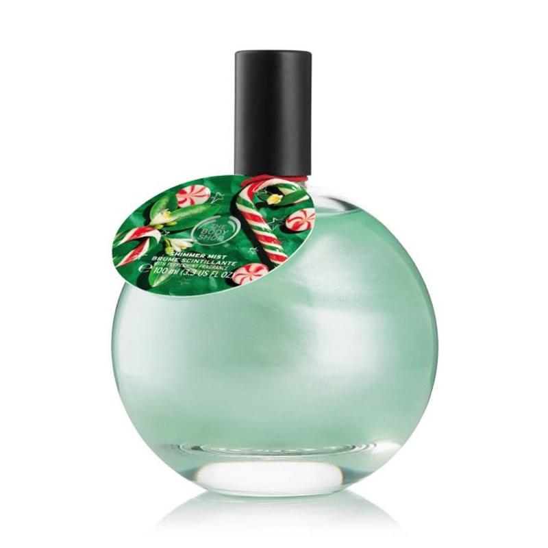 Jual The Body Shop Peppermint Candy Cane Parfum Shimmer Mist [100 mL ...