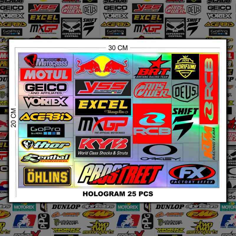 Jual Sticker Pack Sponsor Racing Stiker Pack - Vynil 25 Pcs Di Seller ...