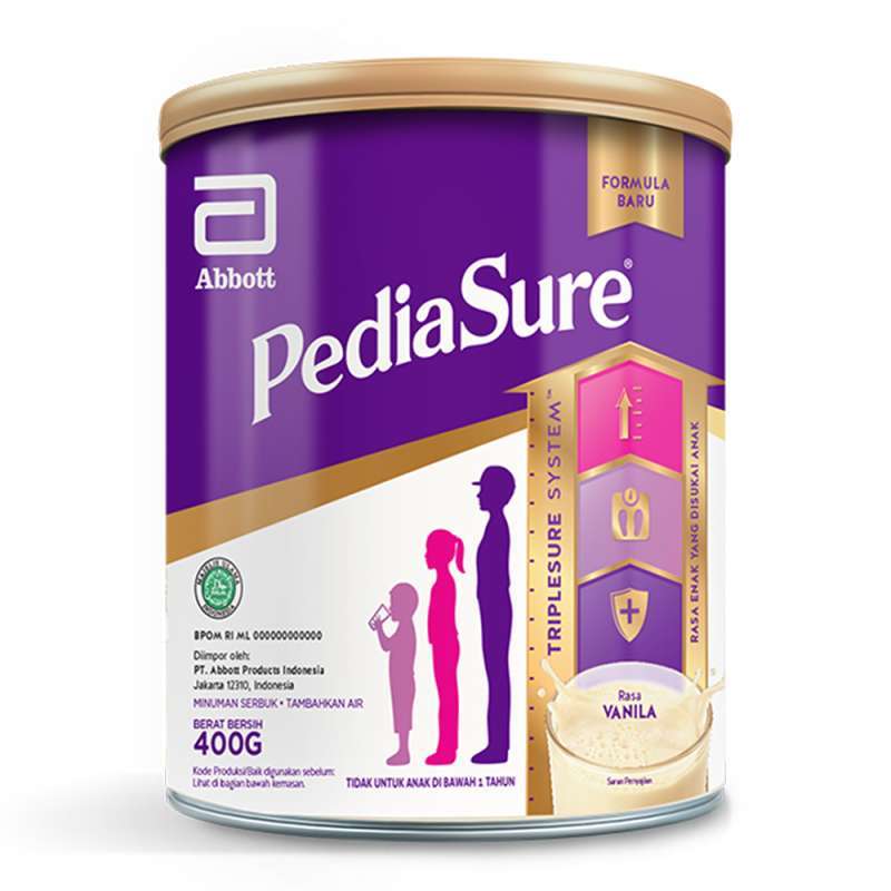 Jual PediaSure Triplesure Susu Formula Pertumbuhan Anak Vanilla 400 g di Seller Alfamart Click ...