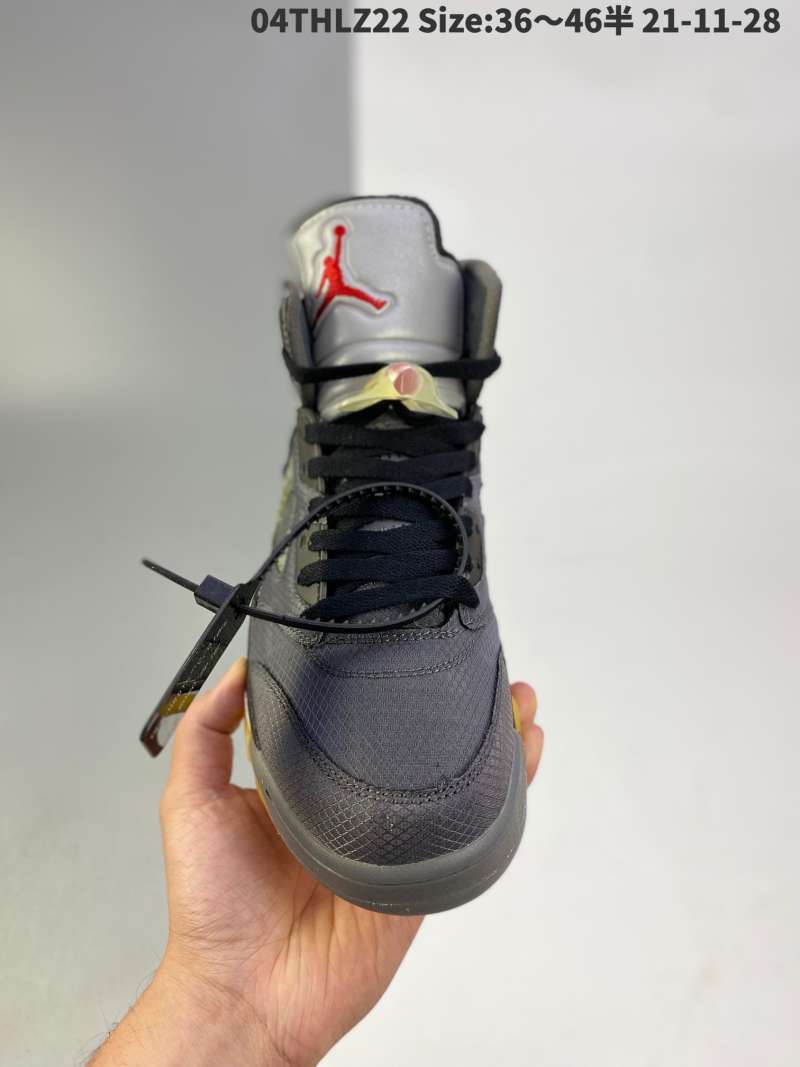 Jual NIKE air jordan retro 5 Black / Muslim fire red black cicada wing ...