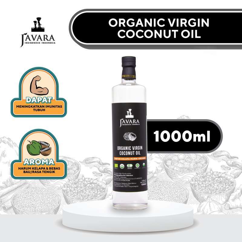 Promo Javara Organic Extra Virgin Coconut Oil [1000 mL] Diskon 25% di ...