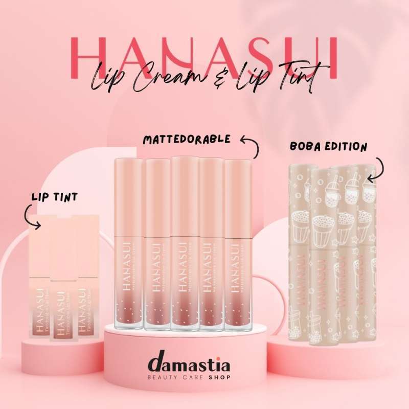 Jual Hanasui Lip Cream Mattedorable Warna Lengkap - 01. Kiss di Seller ...