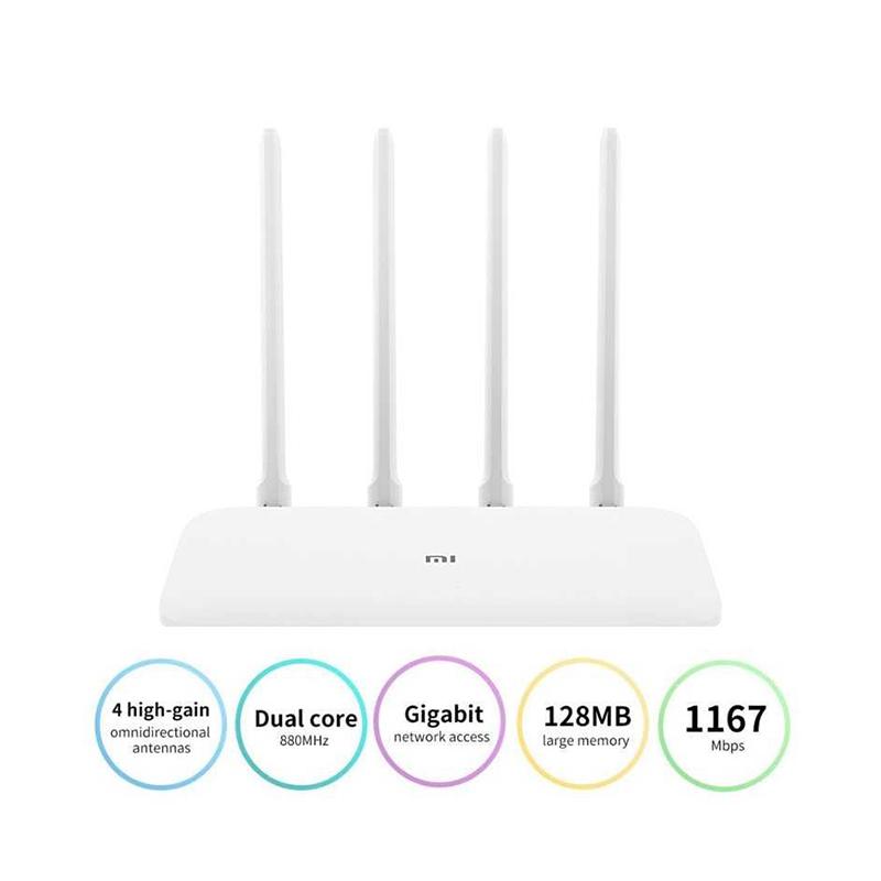 Jual Xiaomi AC1200 IEEE 802.11AC Mi Router 4A Dual Core Gigabit 4 Antenna - PUTIH di Seller ...