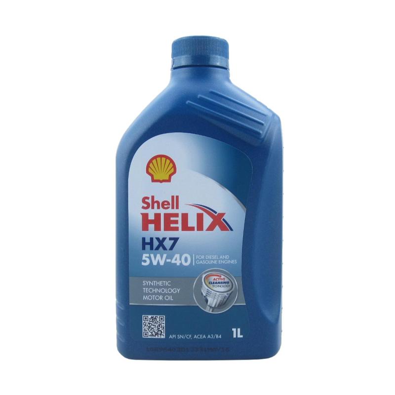 Jual Shell Helix Hx7 Sae 5W-40 SN Plus Full Sythentic Oli Mobil [1 ...