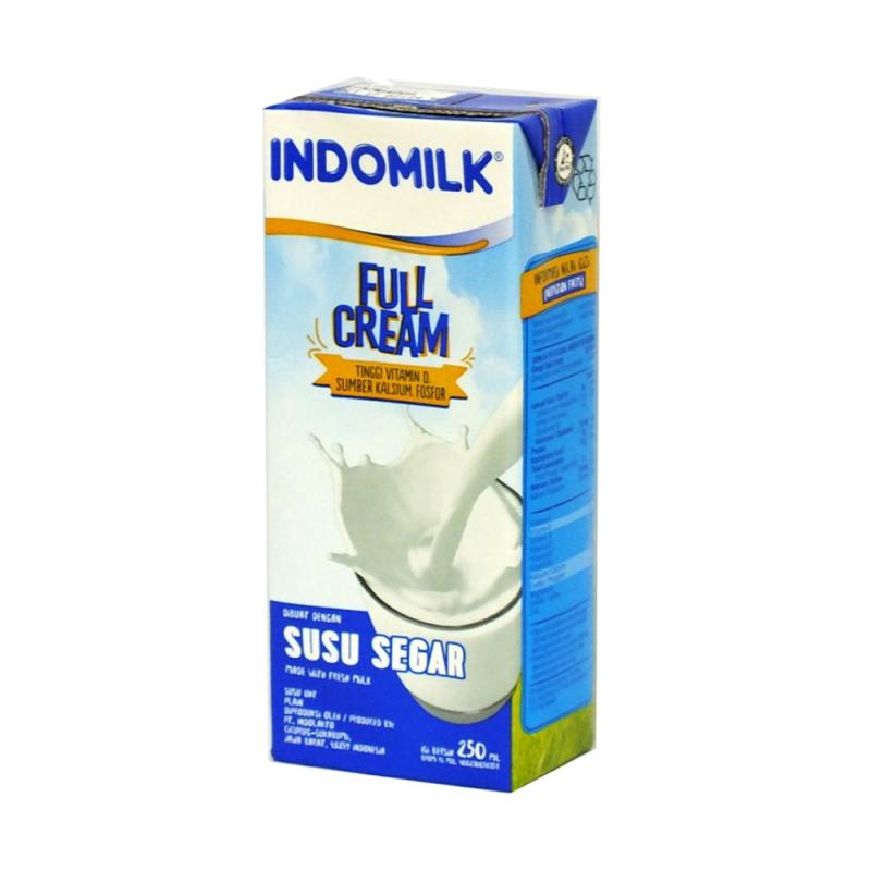 Jual Indomilk Full Cream Susu UHT [Kotak/ 250 mL] di Seller Ramayana Klender - Klender, Kota ...