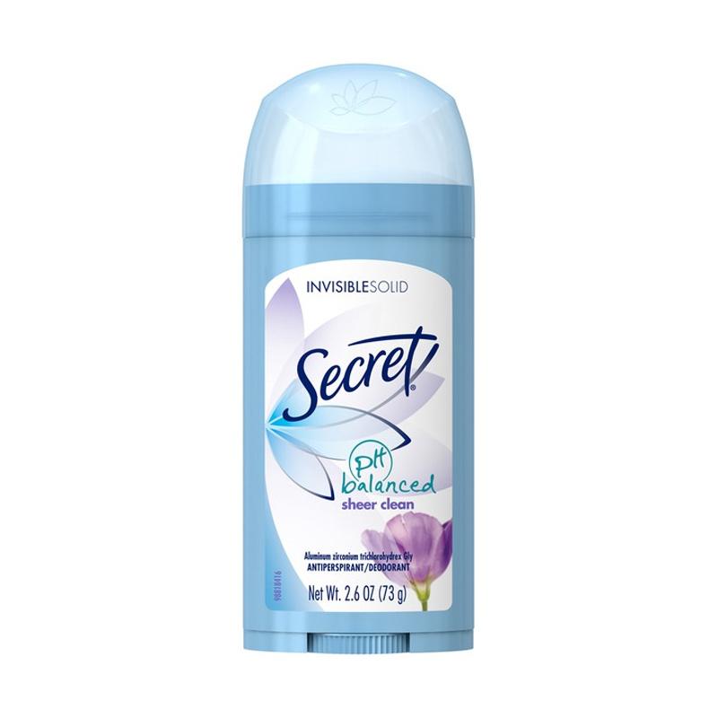 Jual Secret Invisible Solid Deodorant Sheer Clean [73 g] di Seller ...