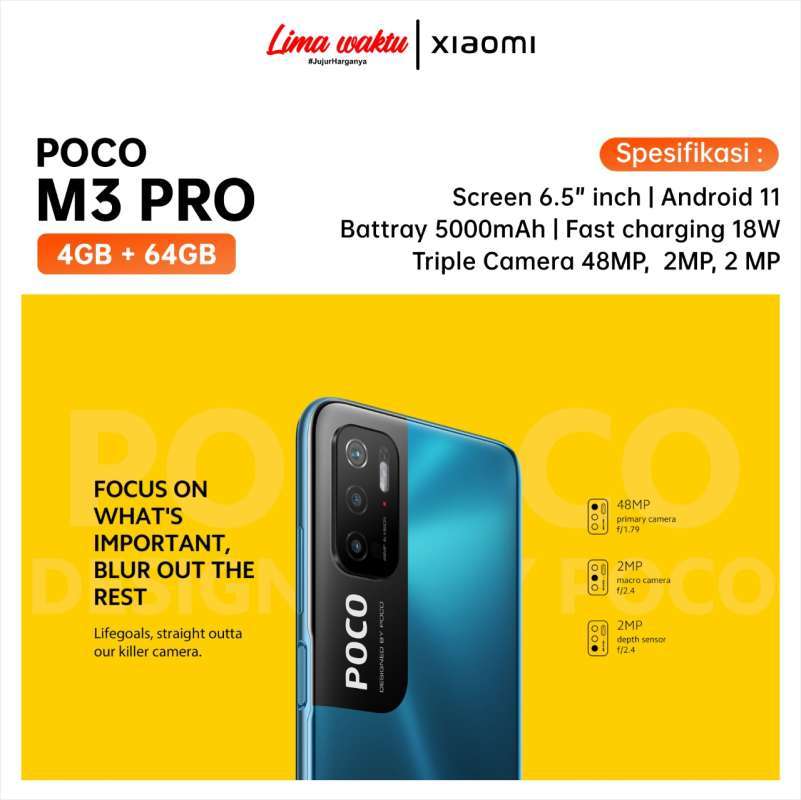 Jual Xiomy Poco M3 Pro 5G 6\128GB (Screen 6.5 inch, 5000 mAh, Fast ...