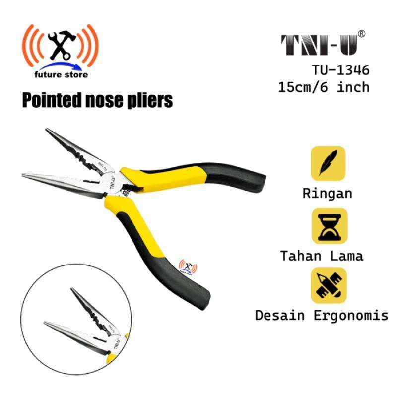 Promo Tni-U Tu-1346 Tang Jepit Runcing Pointed Nose Pliers Diskon 11% di Seller futurestore.id ...