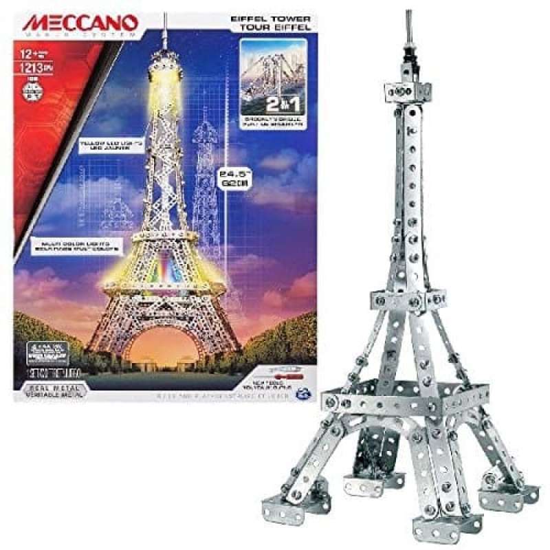 Jual Meccano 2 in 1 Model Kit: Eiffel Tower & Brooklyn Bridge - Hot ...