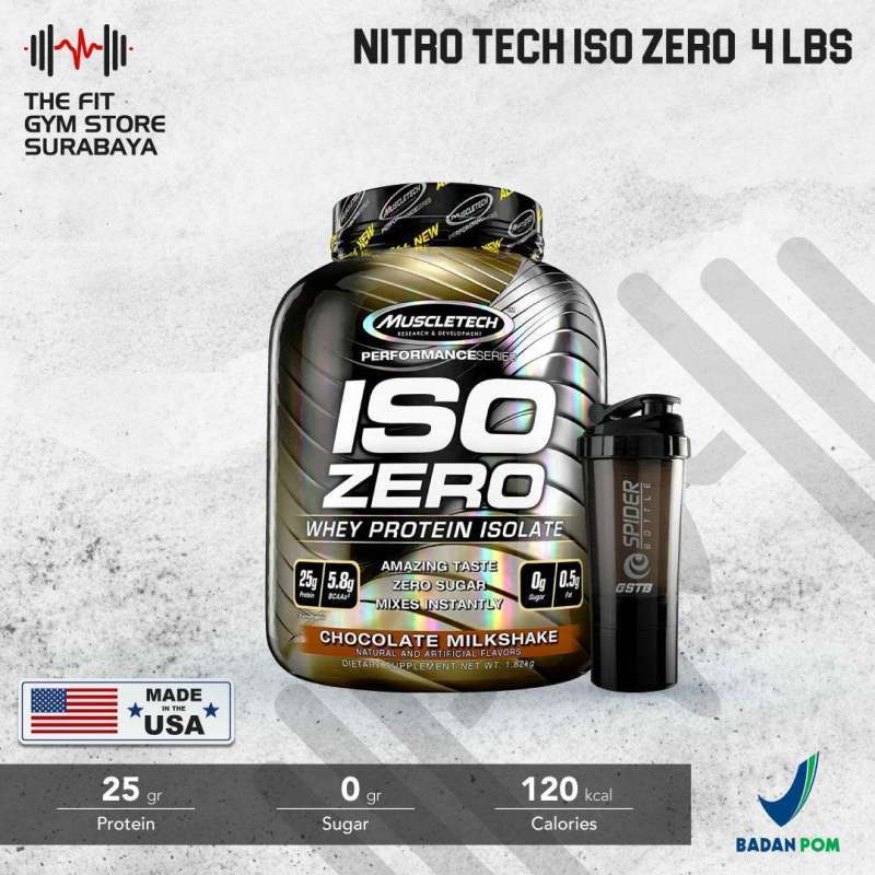 Jual Muscletech Iso Zero 4 Lbs isozero Muscletech BPOM AOM di Seller ...