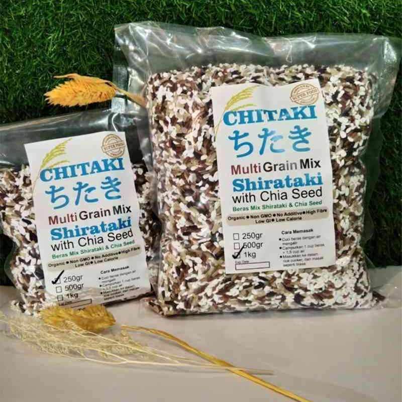 Promo Chitaki Beras Shirataki Mix (Beras Merah, Hitam, Coklat, Chia ...