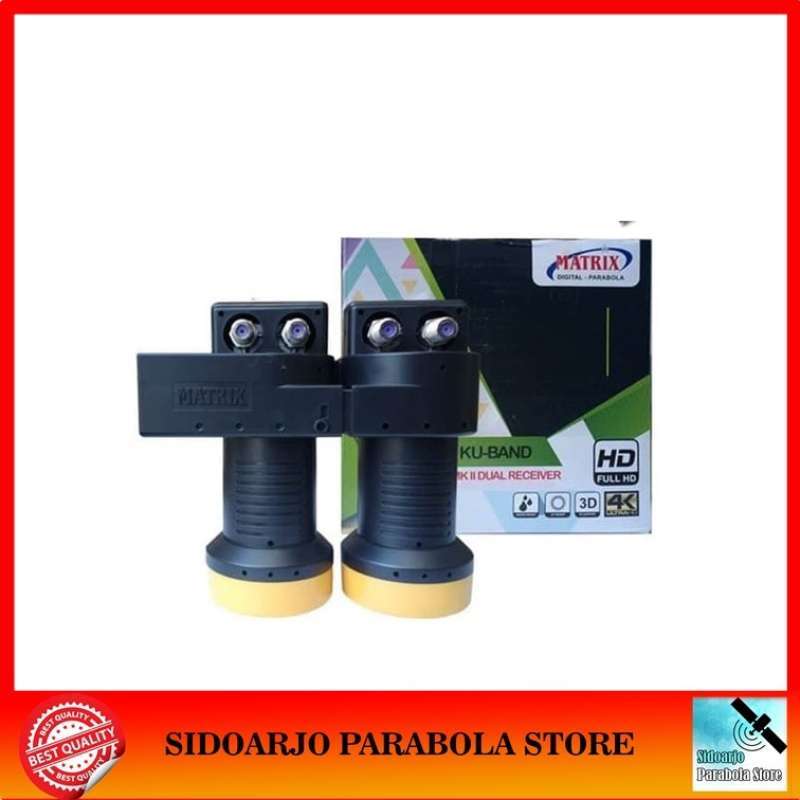Jual Matrix 2in2 MK-II Twin HD Dual LNB KU Band 2 Satelit 2 Receiver di ...