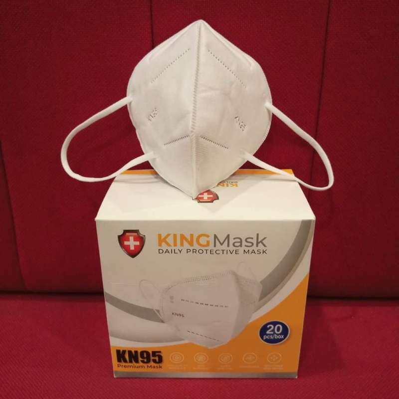 Jual MASKER KN95 KING MASK 1 BOX ISI 20 PCS DISPOSABLE FACE MASK ...