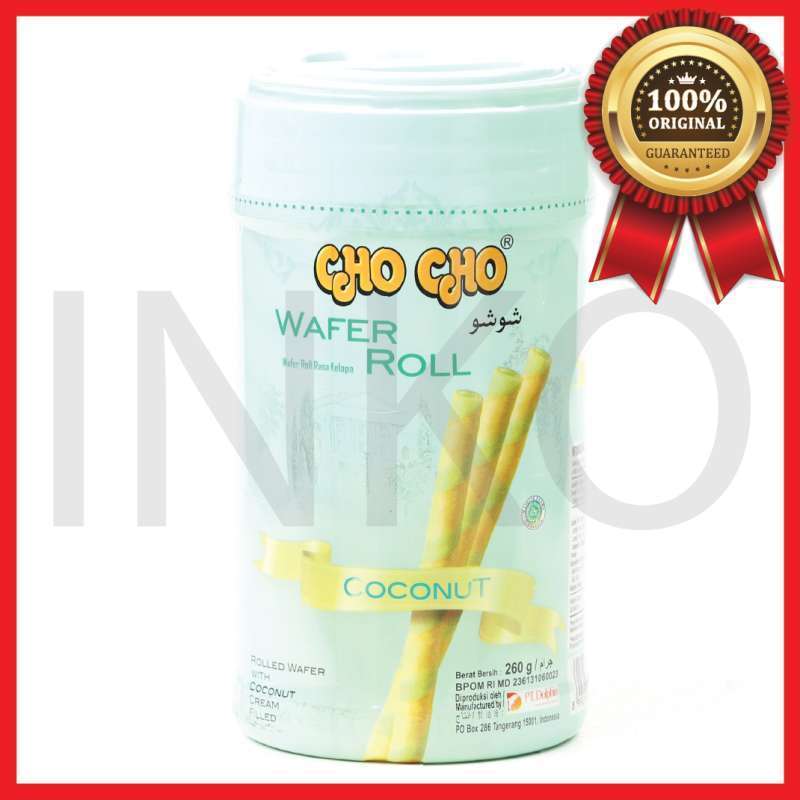 Jual CHO CHO WAFER ROLL COCONUT RASA KELAPA 260GR di Seller Sumarno ...