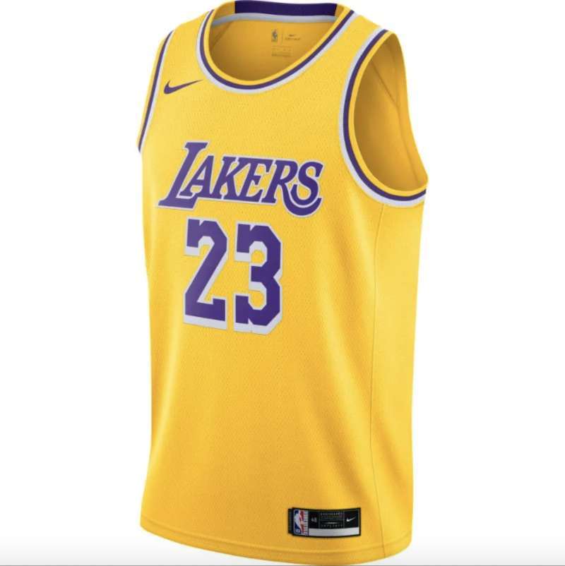 Jual NIKE LeBron James NBA Lakers Icon Edition 2020 Basketball Jersey Yellow - L di Seller ...