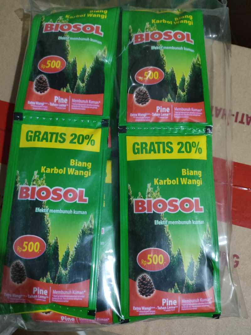 Jual Biosol Karbol Sachet [ 24 pcs x 25ml ] - Pine di Seller Nanashop ...