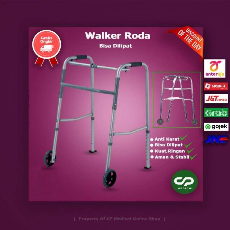 Promo WALKER RODA UNTUK PASIEN CEDERA,MANULA BELAJAR JALAN Walker Alat ...