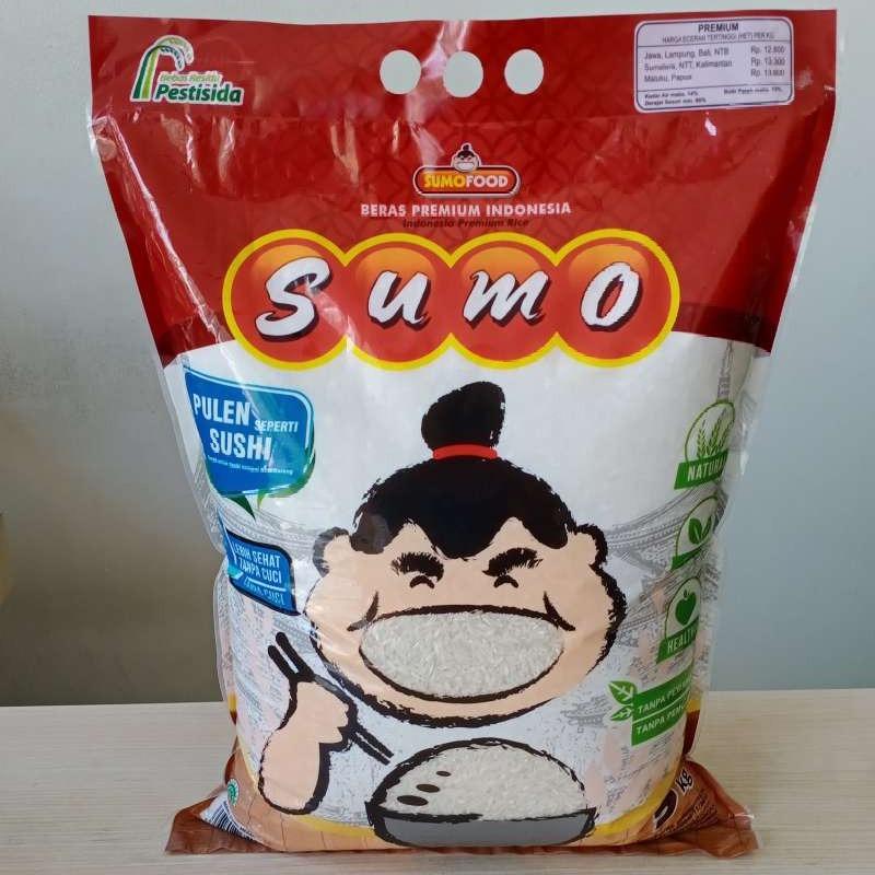 Jual BERAS SUMO MERAH 5 KG 5KG - BERAS PREMIUM SUMO KEMASAN MERAH 5KG ...