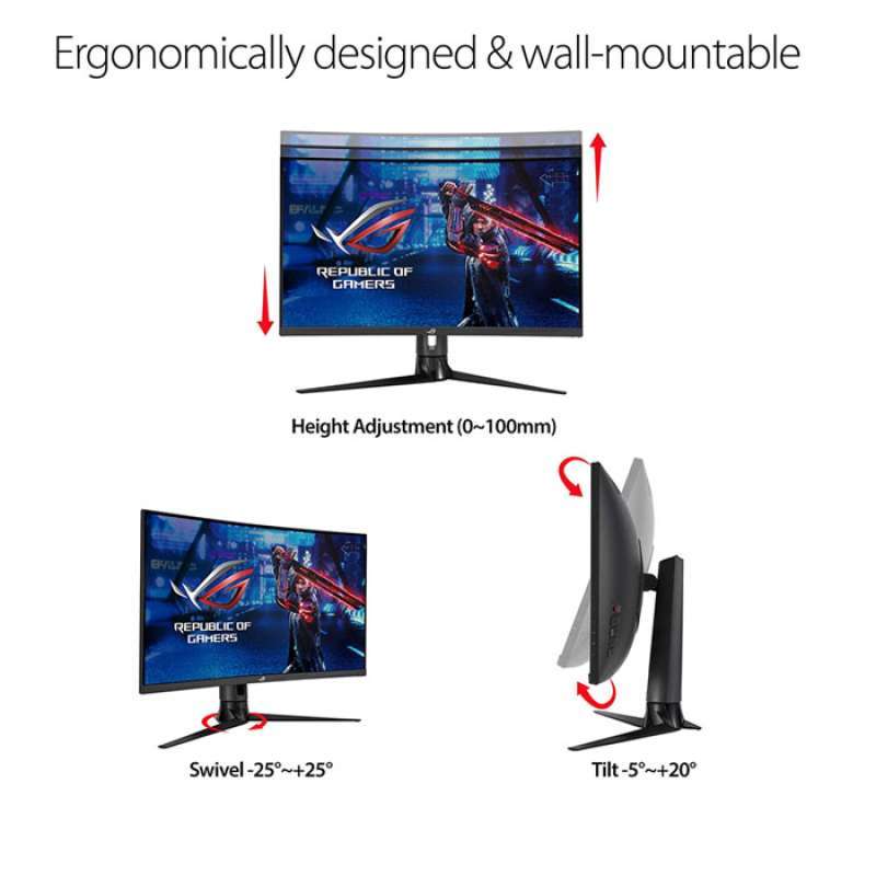 Promo Asus Rog Strix Xg32vc Curved Gaming Monitor [32 Inch Wqhd/170hz ...