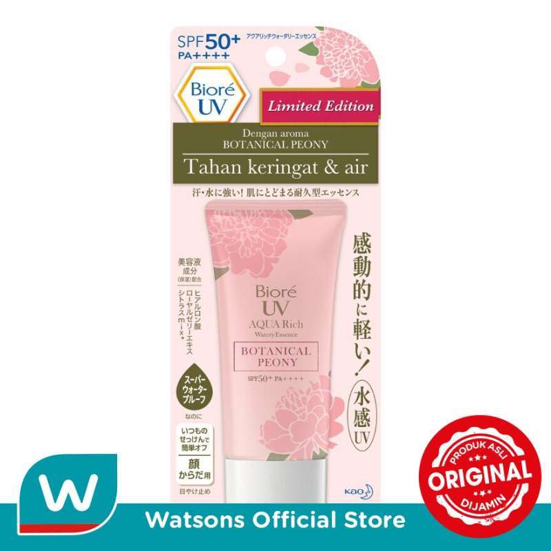 Jual BIORE UV Aqua Rich Watery Essence Botanical Peony SPF 50 di Seller ...