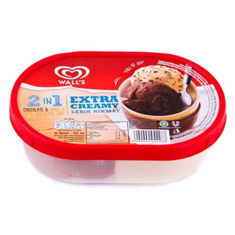 Jual Walls Extra Creamy 2in1 Vanchocchip Es Krim [700 Ml] Di Seller ...