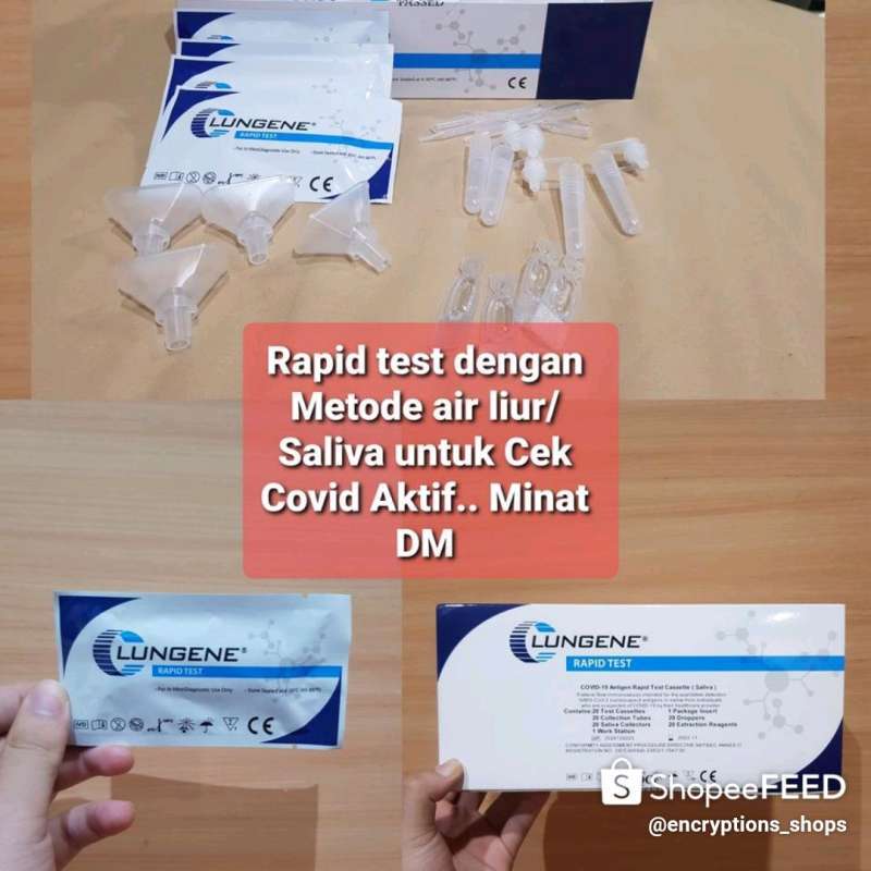 Jual alat tes air liur secara mandiri di Seller Encryptionshop - Kota ...