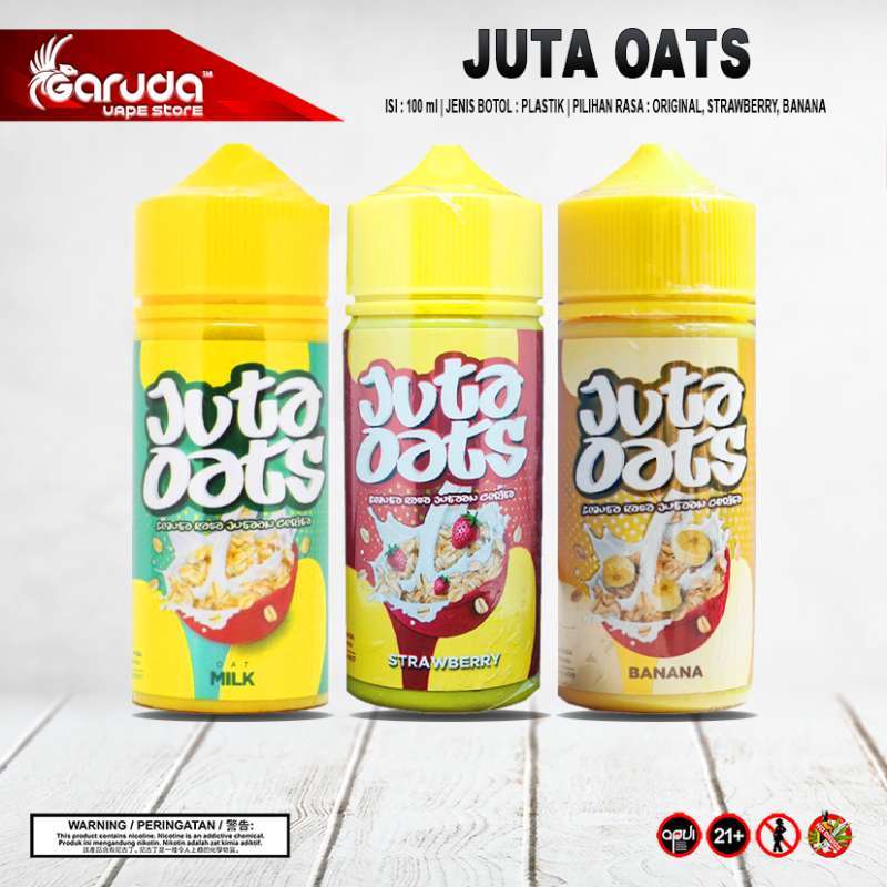 Jual Liquid Juta Oats Series Rsr 7mg 100ml Bercukai Banana Oat Di ...
